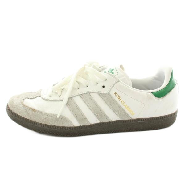 アディダスオリジナルス KITH サンバ OG ホワイト/グリーン スニーカー US9 26.5cm FX5398【ブランド】アディダスオリジナルス adidas originals【表記サイズ】US9（日本サイズ26.5cm相当）【実寸サ...