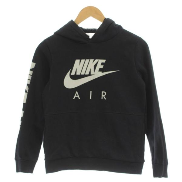 ナイキ NIKE プルオーバーパーカー 子ども服（男の子用） 145 黒 ブラック 長袖 ロゴプリント /GP キッズ【ブランド】ナイキ NIKE【表記サイズ】145【実寸サイズ】肩幅：38cm　身幅：44cm　着丈：52cm　袖丈：73c...