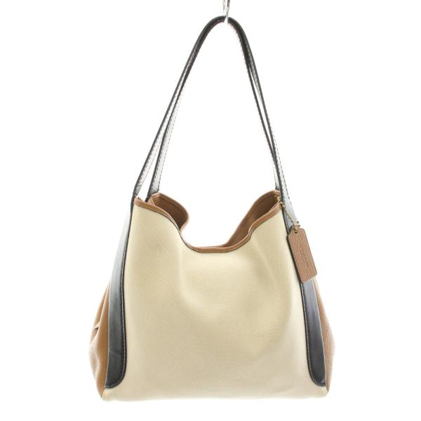 コーチ COACH ハドリーホーボー28 Hadley Hobo 28 ハンドバッグ レザー キャンバス ベージュ 黒 ブラック 89971 /YT レディース【ブランド】コーチ COACH【表記サイズ】表記サイズなし※実寸サイズをご確認く...