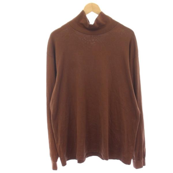 オーラリー AURALEE 20AW LUSTER PLAITING HI NECK L/S TEE Tシャツ カットソー ハイネック 長袖 4 茶 ブラウン A20AP02GT【ブランド】オーラリー AURALEE【表記サイズ】4【実寸サ...