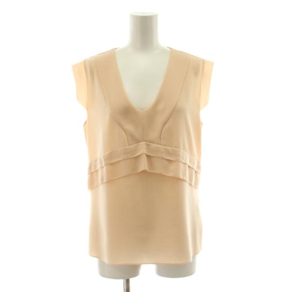 デイジーリンフォクシー Photogenic Blouse ブラウス プルオーバー Vネックノースリーブ 42 ピンクベージュ 06234【ブランド】デイジーリンフォクシー DAISY LIN For FOXEY【表記サイズ】42【実寸サイ...