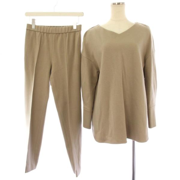 セオリーリュクス STAGE MIZUKI STAGE TINKA2 セットアップ 上下 カットソー 長袖 スラックス パンツ ウール 38 ベージュ【ブランド】セオリーリュクス theory luxe【表記サイズ】38【実寸サイズ】ゆき丈...