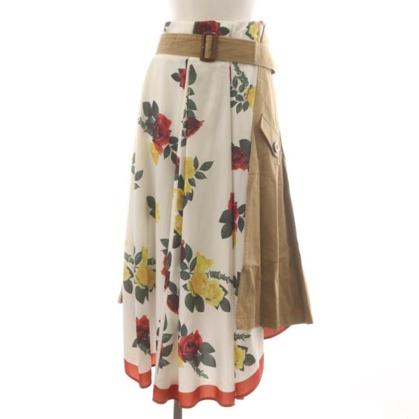 アメリヴィンテージ Ameri VINTAGE ロングスカート フレア 花柄 白 ホワイト ベージュ /RR レディース【ブランド】アメリヴィンテージ Ameri VINTAGE【表記サイズ】サイズ表記なし(実寸サイズをご参考ください。)【...