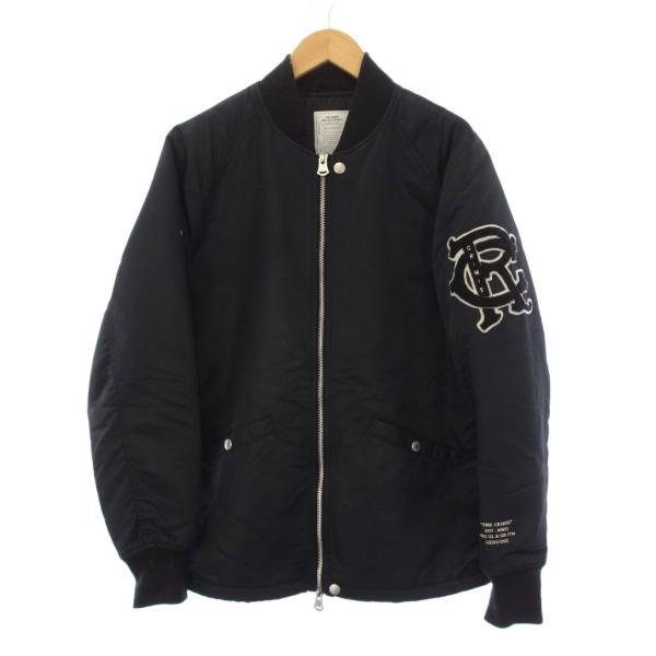 クライミー CRIMIE TEAM STUDIUM THINSULATE ZIP JACKET スタジャン ジャケット ブルゾン ワッペン L 黒 CR01-01K5-JK03 /KH メンズ【ブランド】クライミー CRIMIE【表記サイズ...