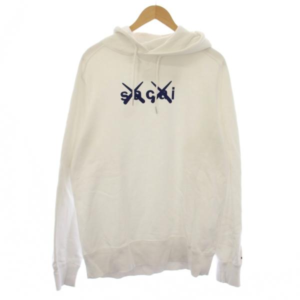 サカイ sacai × KAWS Flock Print Hoodie スウェット トレーナー パーカー プルオーバー 長袖 プリント 4 白 21-0286S /BM メンズ【ブランド】サカイ sacai【表記サイズ】4【実寸サイズ】身幅...