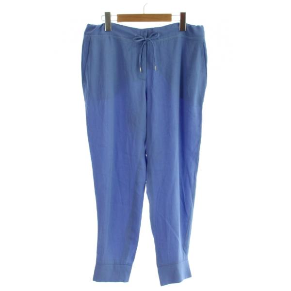 エルマノシェルビーノ ERMANNO SCERVINO パンツ 44 青 ブルー 無地 ドローストリングウエスト クロップド丈 /AP レディース【ブランド】エルマノシェルビーノ ERMANNO SCERVINO【表記サイズ】44【実寸サイ...