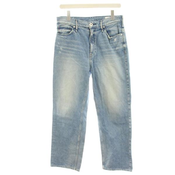 アッパーハイツ 別注 THE HIM ワイドストレートデニムパンツ ジーンズ ウォッシュ加工 カットオフ 25 水色 1883017I02TML【ブランド】アッパーハイツ upper hights【表記サイズ】25【実寸サイズ】ウエスト：7...