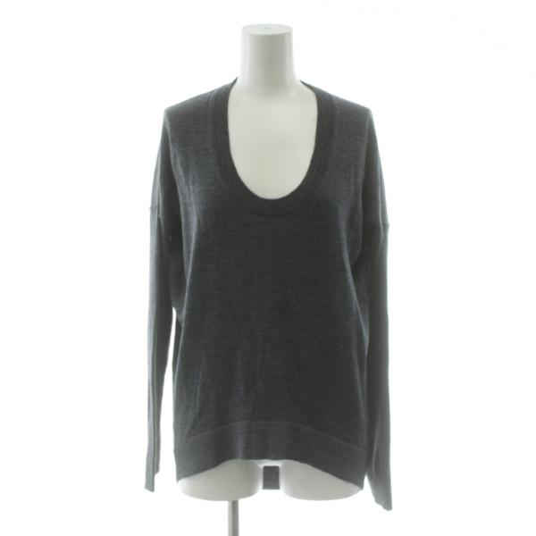 ザディグ エ ヴォルテール ZADIG &amp; VOLTAIRE ニット セーター ウール XS グレー 無地 Uネック 長袖 /JP レディース【ブランド】ザディグ エ ヴォルテール ZADIG &amp; VOLTAIRE【表記サイ...