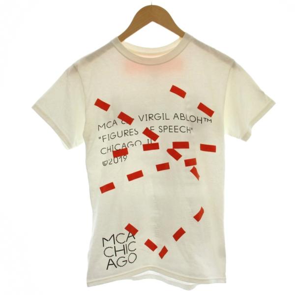 チャンピオン CHAMPION キッズ Virgil Abloh ヴァージルアブロー 半袖 Tシャツ バックプリント L 白【ブランド】チャンピオン CHAMPION【表記サイズ】キッズ/L【実寸サイズ】肩幅：40cm　身幅：42cm　着丈...