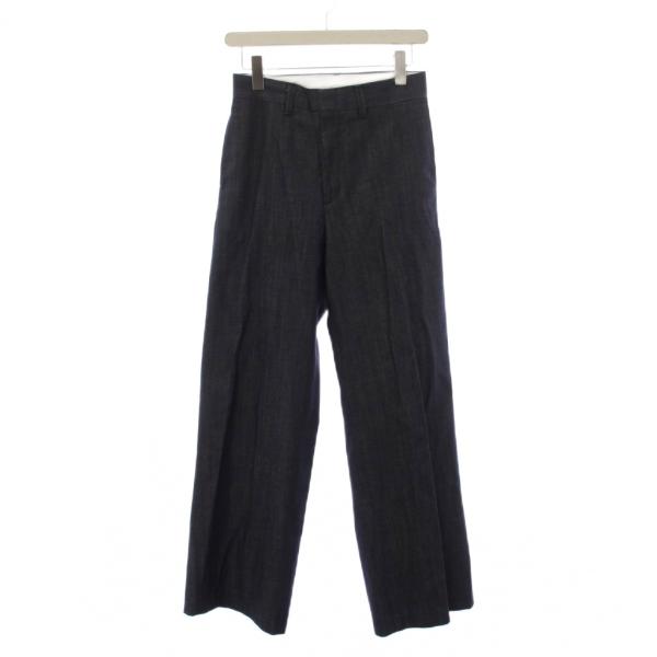 アドーア ADORE SERGE de bleu Classic TROUSERS SEMI FLARED SLACKS ワイド デニムパンツ ジーンズ 38 インディゴ レディース【ブランド】アドーア ADORE【表記サイズ】38【実寸サ...