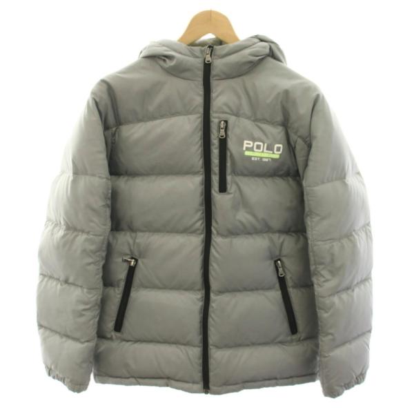 ポロ ラルフローレン POLO RALPH LAUREN 子供服 ダウンジャケット ナイロン ジップアップ 裏地総柄 L 14-16 グレー /HN キッズ【ブランド】ポロ ラルフローレン POLO RALPH LAUREN【表記サイズ】L...