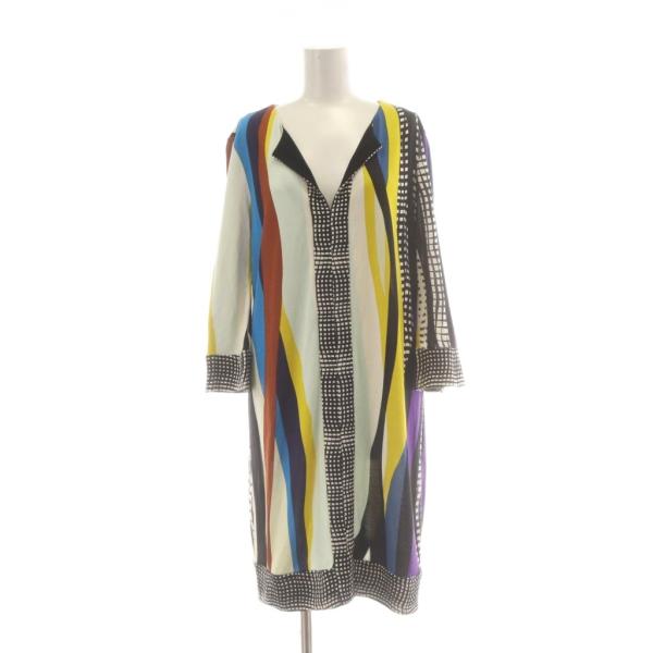 ダイアンフォンファステンバーグ DIANE von FURSTENBERG ワンピース 8 ひざ丈 総柄 マルチカラー /AU レディース【ブランド】ダイアンフォンファステンバーグ DIANE von FURSTENBERG【表記サイズ】8...
