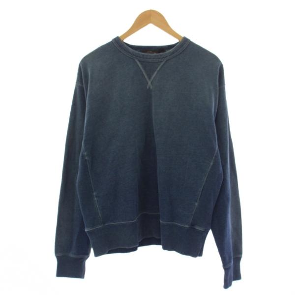 ダブルアールエル RRL Ralph Lauren Double V Crewneck スウェット トレーナー プルオーバー 長袖 L 青 782775265001 /BM メンズ【ブランド】ダブルアールエル RRL【表記サイズ】L【実寸サ...
