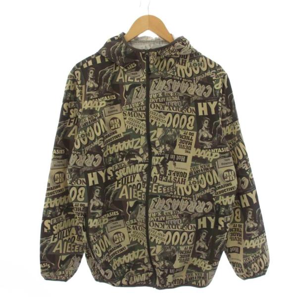 ヒステリックグラマー HYSTERIC GLAMOUR FULLY HYSTERIC CAMO柄 パッカブルフーデッドブルゾン 総柄 L カーキ レディース【ブランド】ヒステリックグラマー HYSTERIC GLAMOUR【表記サイズ】L【...