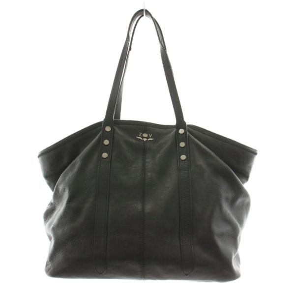 ザディグ エ ヴォルテール ZADIG &amp; VOLTAIRE トートバッグ ハンドバッグ レザー ロゴ 黒 ブラック /KU レディース【ブランド】ザディグ エ ヴォルテール ZADIG &amp; VOLTAIRE【実寸サイズ】持...