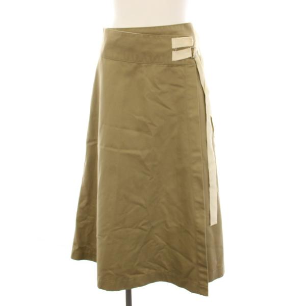 フレッドペリー FRED PERRY ディッキーズ Dickies ラップスカート 巻きスカート ロング フレア 10 ベージュ 181W40FP02 /YT レディース【ブランド】フレッドペリー FRED PERRY【表記サイズ】10【実...