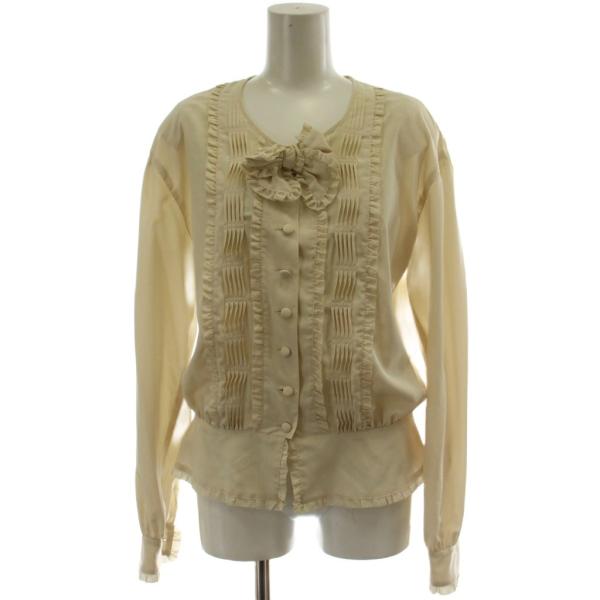 インゲボルグ INGEBORG シャツ ブラウス カットソー アイボリー 長袖 フリル ラウンドネック P026XFB24B /GG レディース【ブランド】インゲボルグ INGEBORG【表記サイズ】サイズなし（実寸サイズをご確認下さい）【...