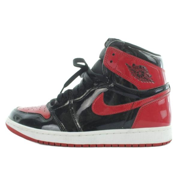 ナイキ NIKE Air Jordan 1 High OG Patent Bred エアジョーダン1 ハイ OG パテントブレッド スニーカー US10 28cm 555088-063 メンズ【ブランド】ナイキ NIKE【表記サイズ】US1...