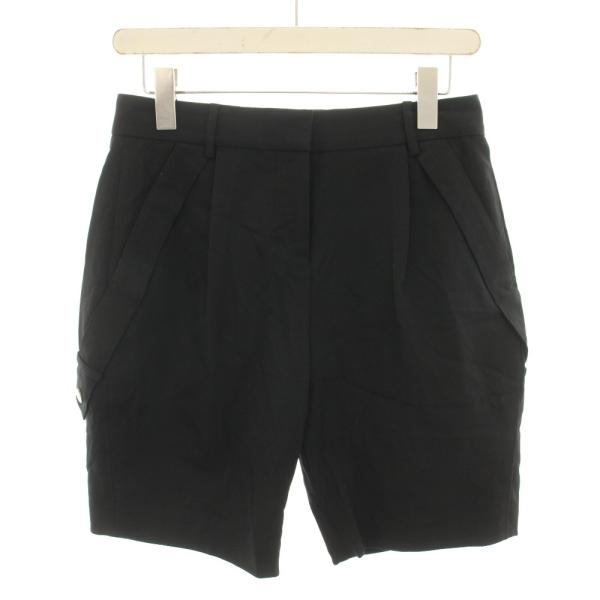 未使用品 アレキサンダーワン ALEXANDER WANG ハーフパンツ ショートパンツ ジップフライ 2 黒 ブラック 22-158-07-060637 レディース【ブランド】アレキサンダーワン ALEXANDER WANG【表記サイズ】...