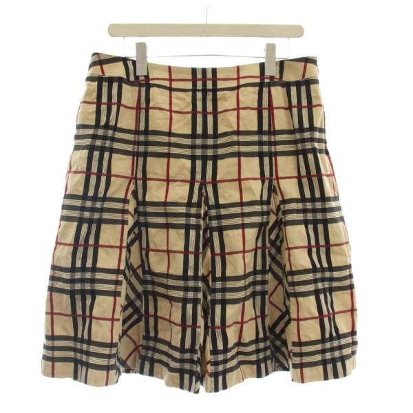 バーバリー ロンドン BURBERRY LONDON プリーツスカート ノバチェック ひざ丈 46 ベージュ FBX34-082-14 【ブランド】バーバリー ロンドン BURBERRY LONDON【表記サイズ】46【実寸サイズ】ウエスト...