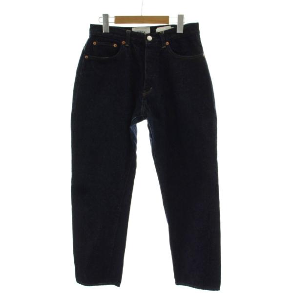 ヤエカ YAECA DENIM PANTS TAPERED デニム ジーンズ 29 青 長ズボン フルレングス ボタンフライ テーパード 9-13W /GG レディース【ブランド】ヤエカ YAECA【表記サイズ】29【実寸サイズ】ウエスト：...
