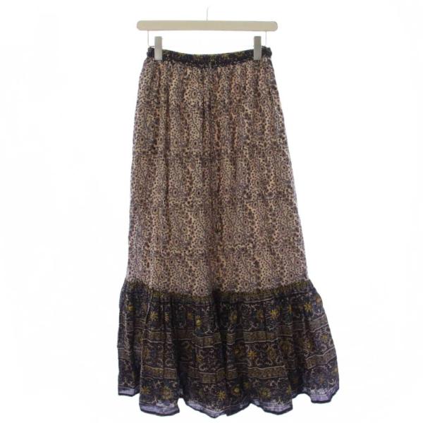 未使用品 ドゥーズィエムクラス DEUXIEME CLASSE 25AW LONG SKIRT フレアスカート ロング 花柄 F ブラウン レディース【ブランド】ドゥーズィエムクラス DEUXIEME CLASSE【表記サイズ】F【実寸サイ...