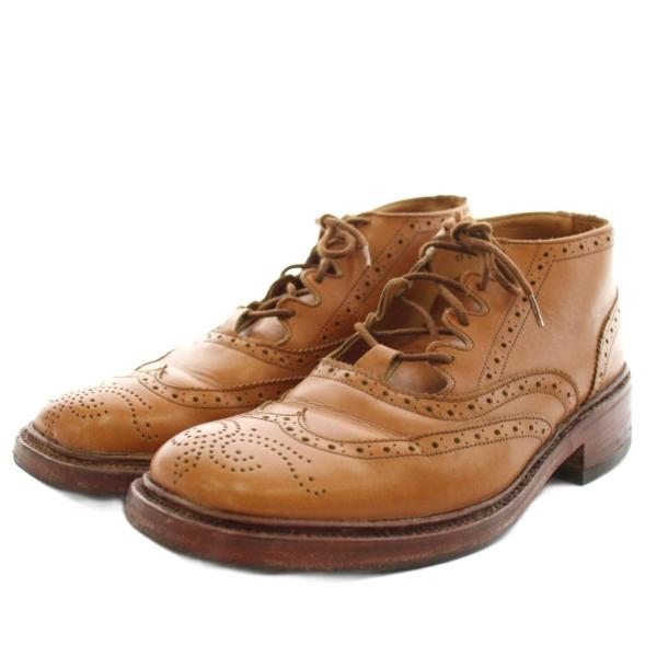 トリッカーズ TRICKER'S レザーシューズ ウイングチップ 5.5 茶 ブラウン L6012 /AN22 レディース【ブランド】トリッカーズ TRICKER'S【表記サイズ】5.5【実寸サイズ】ヒールの高さ：約3.5cm　最大幅：約9...
