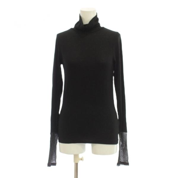 アメリヴィンテージ Ameri VINTAGE シャツ ブラウス 黒 長袖 無地 レース袖口 02320361021 /JP レディース【ブランド】アメリヴィンテージ Ameri VINTAGE【実寸サイズ】肩幅：32cm　身幅：37cm　...