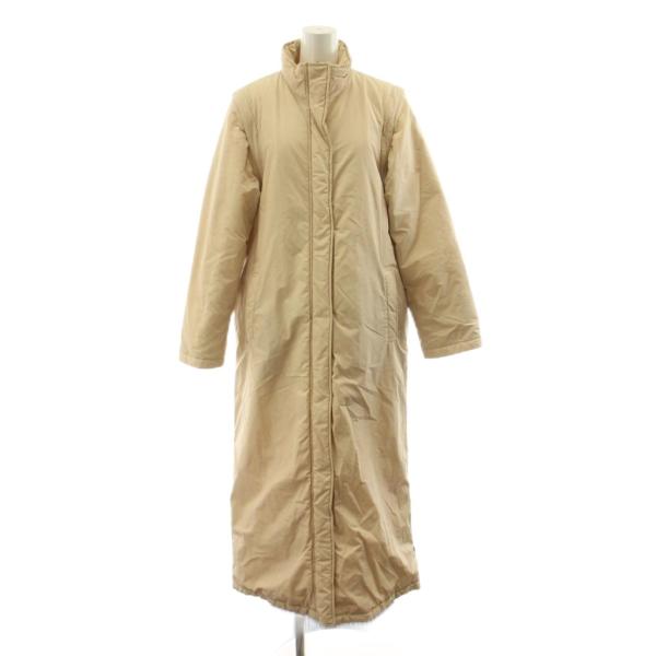 マックス&amp;コー MAX&amp;CO. 中綿コート ロング ジップアップ 40 ベージュ 6494029 /KU レディース【ブランド】マックス&amp;コー MAX&amp;CO.【表記サイズ】40【実寸サイズ】肩幅：40cm　身...