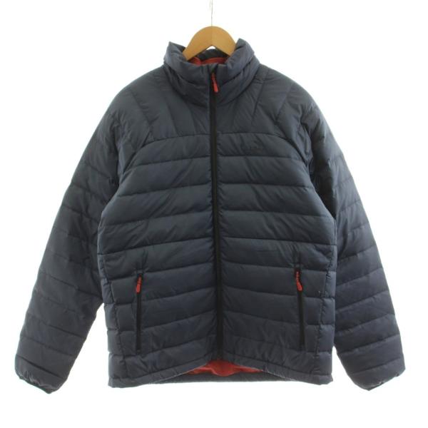 未使用品 エルエルビーン L.L.BEAN ビーンズ ダウンジャケット ジップアップ ロゴプリント M 紺 ネイビー 515829 /KU メンズ【ブランド】エルエルビーン L.L.BEAN【表記サイズ】M【実寸サイズ】身幅：57cm　着丈...