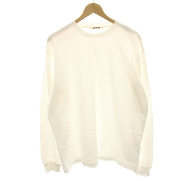 オーラリー AURALEE LUSTER PLAITING L/S TEE Tシャツ カットソー 長袖 クルーネック 4 白 ホワイト A9SP01GT /HN メンズ【ブランド】オーラリー AURALEE【表記サイズ】4【実寸サイズ】肩幅...