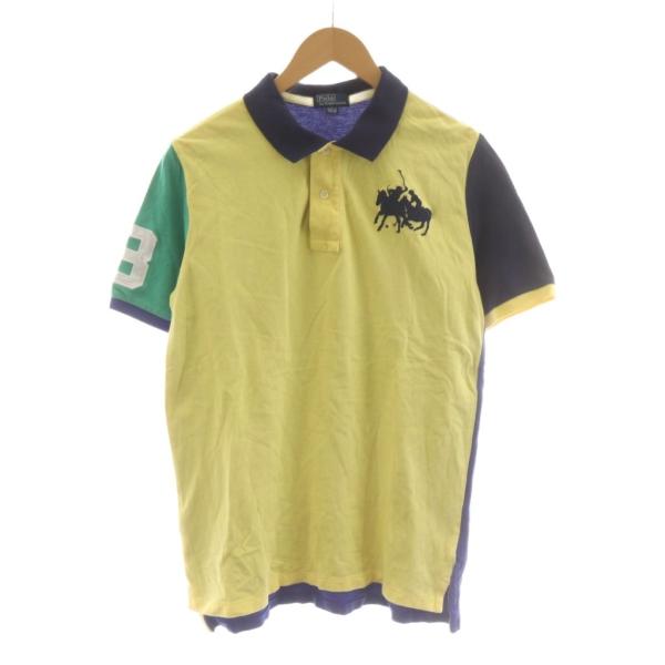 ポロ バイ ラルフローレン Polo by Ralph Lauren ポロシャツ 170 黄色 イエロー 緑 グリーン 青 ブルー 半袖 ビッグポニー /RR キッズ【ブランド】ポロ バイ ラルフローレン Polo by Ralph Lau...