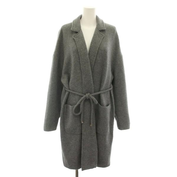 マックスマーラ MAX MARA レジャー LEISURE ロングガウン チェスターコート ニットコート アウター リボンベルト グレー レディース【ブランド】マックスマーラ MAX MARA【表記サイズ】表記サイズなし※実寸サイズをご確認...
