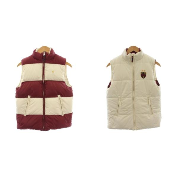 ラルフローレン RALPH LAUREN キッズ ダウンベスト リバーシブル 160 白 ボルドー 3151-6667 /☆G34 キッズ【ブランド】ラルフローレン RALPH LAUREN【表記サイズ】160【実寸サイズ】身幅：45cm　...