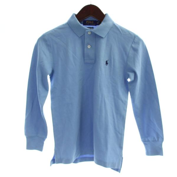 未使用品 ポロ ラルフローレン POLO RALPH LAUREN ポロシャツ 子ども服（男の子用） 8 青 ブルー 長袖 襟付き 無地 /AP キッズ【ブランド】ポロ ラルフローレン POLO RALPH LAUREN【表記サイズ】8【実...