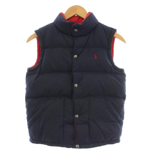 ポロ バイ ラルフローレン Polo by Ralph Lauren キッズ ダウンベスト 150/76 ネイビー 紺 383184552【ブランド】ポロ バイ ラルフローレン Polo by Ralph Lauren【表記サイズ】10-1...