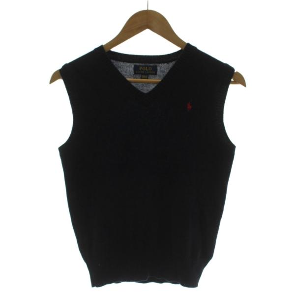 ポロ ラルフローレン POLO RALPH LAUREN 男の子 ニットベスト コットン ノースリーブ ロゴ 150 紺 ネイビー /GG キッズ【ブランド】ポロ ラルフローレン POLO RALPH LAUREN【表記サイズ】150【実寸...