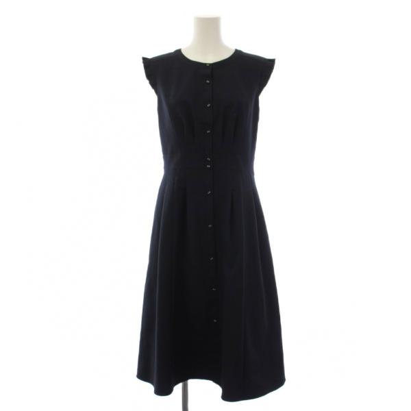 トッカ TOCCA 25AW FLAPPING OF BUTTERFLY ドレス ワンピース ロング 0 紺 ネイビー ノースリーブ OPTOGA0080 /YM レディース【ブランド】トッカ TOCCA【表記サイズ】0【実寸サイズ】肩幅：...