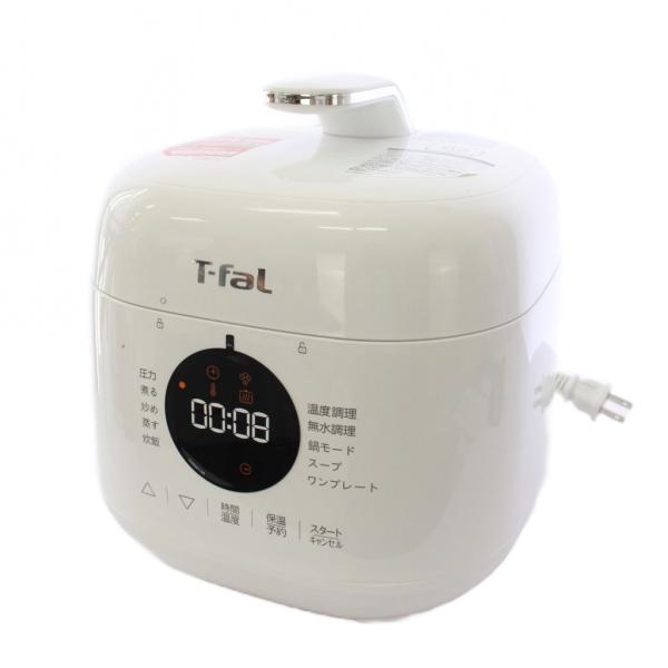 未使用品 ティファール T-Fal ラクラ・クッカーミニ 電気圧力鍋 白 ホワイト CY3401JP /TK メンズ レディース【実寸サイズ】ヨコ：26cm　タテ：28.3cm　マチ：28.5cm　　【素材】100V 50/60Hz 600...