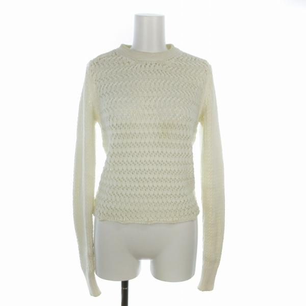 3.1 フィリップリム 3.1 phillip lim 透かし編みニット 長袖 S 白 ホワイト /US ■GY30 レディース【ブランド】3.1 フィリップリム 3.1 phillip lim【表記サイズ】S【実寸サイズ】肩幅：約34cm...