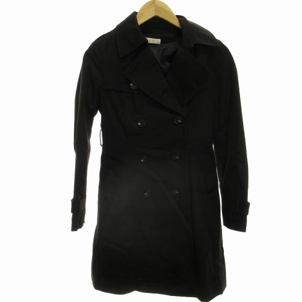 パーフェクトスーツファクトリー P.S.FA トレンチコート ライナー付き 5AR XS 黒 ブラック 30-113CO /SQ  レディース【ブランド】パーフェクトスーツファクトリー P.S.FA【表記サイズ】5AR（XS相当)【実寸サイ...