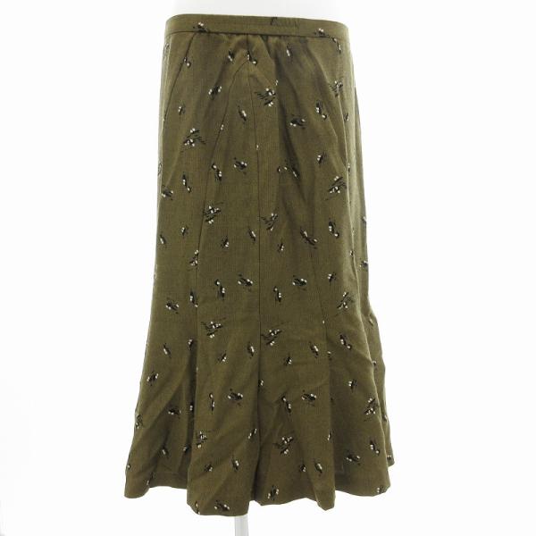 ライナーツー LINER II スカート ロング丈 総柄 ギャザー カーキ /JS 1001 ■MG レディース【表記サイズ】サイズ表記なし(実寸サイズをご参考ください。)【実寸サイズ】ウエスト：約80cm　ヒップ：約53cm　スカート丈：...