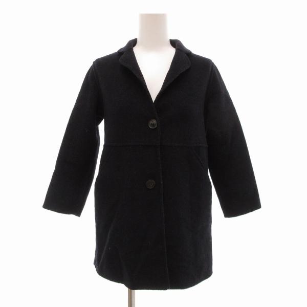 ザラ ZARA チェスターコート ミドル ハーフ丈 8 128cm 紺 ネイビー /UO ■MG キッズ【ブランド】ザラ ZARA【表記サイズ】8 128cm【実寸サイズ】肩幅：約35cm　身幅：約40cm　袖丈：約43cm　着丈：約64c...