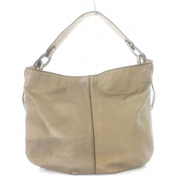 プリニオヴィソナ PLINIO VISONA トートバッグ レザー ベージュ /MM レディース【表記サイズ】-【実寸サイズ】持ち手の長さ：約50cm　ヨコ：約39cm　タテ：約33cm　マチ：約10cm　ショルダーの長さ：-cm　　【素材...