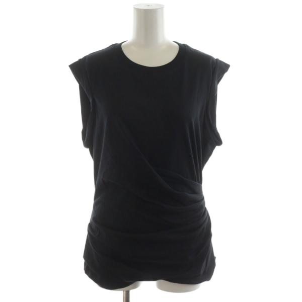 未使用品 3.1 フィリップリム 3.1 phillip lim ドレープディテール トップ DRAPE TANK TOP カットソー ノースリーブ コットン S 黒【ブランド】3.1 フィリップリム 3.1 phillip lim【表記サ...
