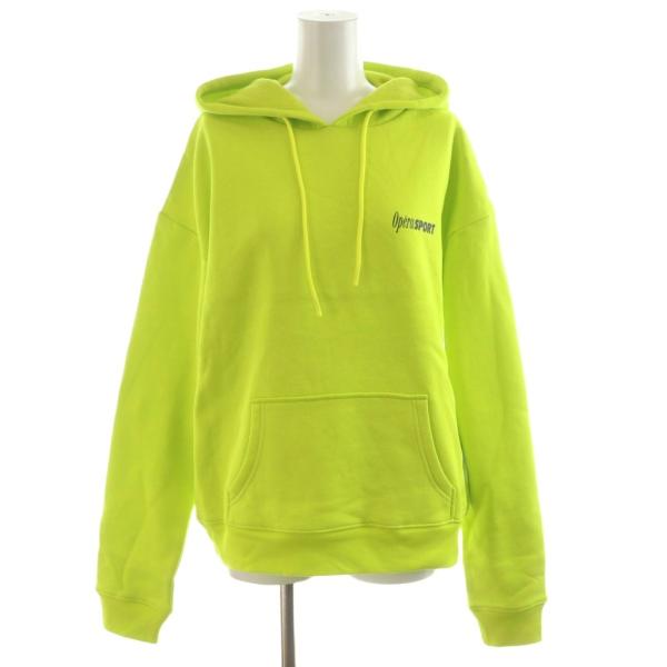 未使用品 オペラスポーツ OperaSPORT KYLE UNISEX HOODIE パーカー プルオーバー ロゴ プリント XS 黄緑 E23ED11【表記サイズ】XS【実寸サイズ】身幅：約51.5cm　着丈：約59cm　ゆき丈：約94c...