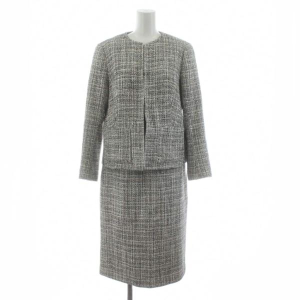 セオリーリュクス 19AW MULTI COLOR TWEED ASTA KIDDI スーツ セットアップ ツイード ジャケット タイトスカート ひざ丈 40【ブランド】セオリーリュクス theory luxe【表記サイズ】40【実寸サイズ...