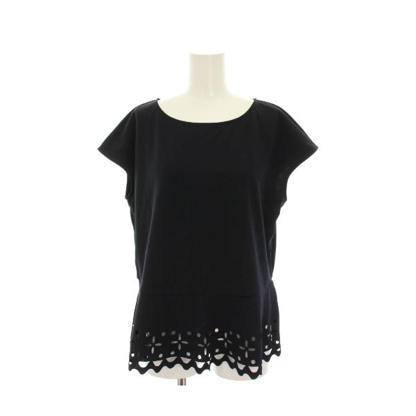 ビアッジョブルー Viaggio Blu ブラウス カットソー 半袖 5 紺 /YM ■MA レディース【ブランド】ビアッジョブルー Viaggio Blu【表記サイズ】5【実寸サイズ】身幅：51cm　着丈：58cm　ゆき丈：30cm　　【...