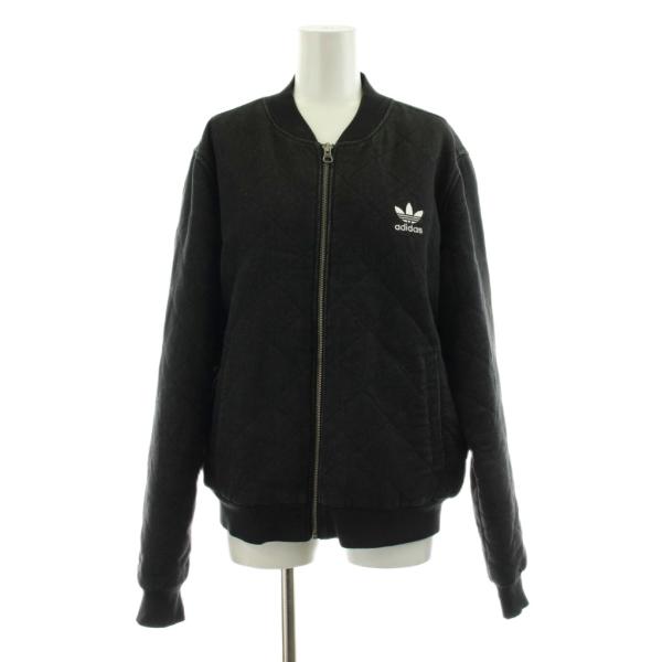 アディダスオリジナルス adidas originals キルティングジャケット ブルゾン 中綿 ジップアップ ロゴ刺繍 2XTO 黒 ブラック【ブランド】アディダスオリジナルス adidas originals【表記サイズ】2XOT【実寸...
