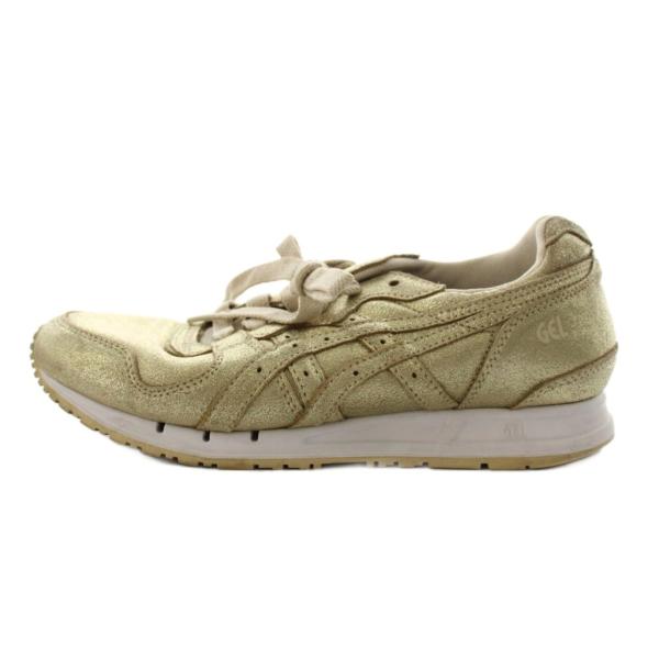 アシックス asics TIGER スニーカー シューズ 24.0cm ゴールド色 H8J5L /AN13 ■MA レディース【ブランド】アシックス asics【表記サイズ】24.0cm【実寸サイズ】最大幅：約9cm　アウトソール：約26c...